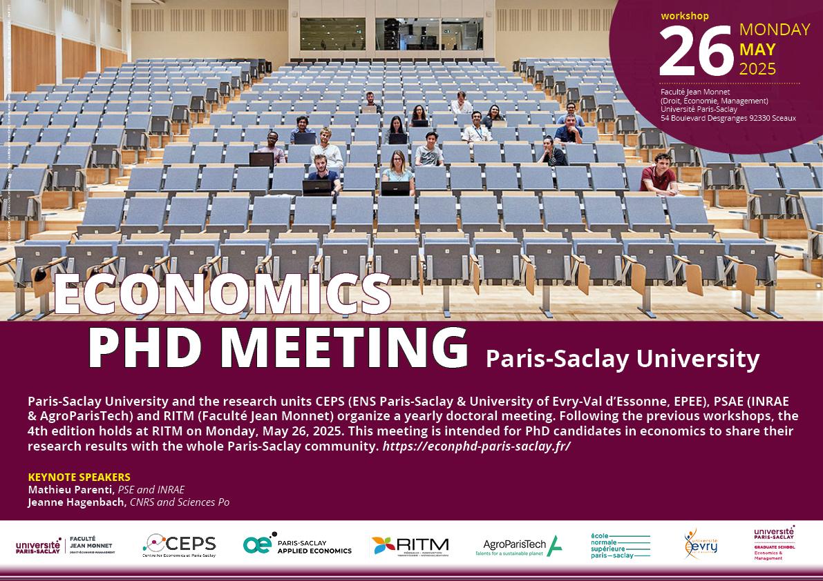 Economics PhD Meeting Paris-Saclay University | Université Paris-Saclay