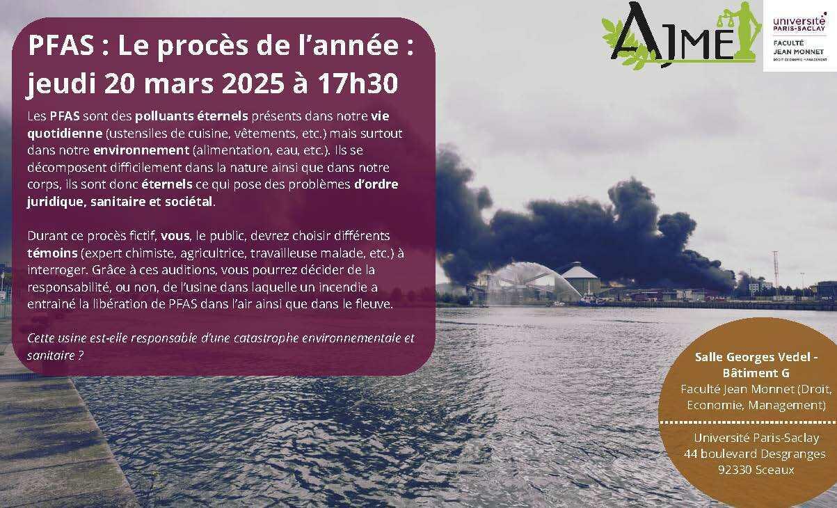 Procès fictif contre les PFAS (Polluants éternels) | Université Paris-Saclay
